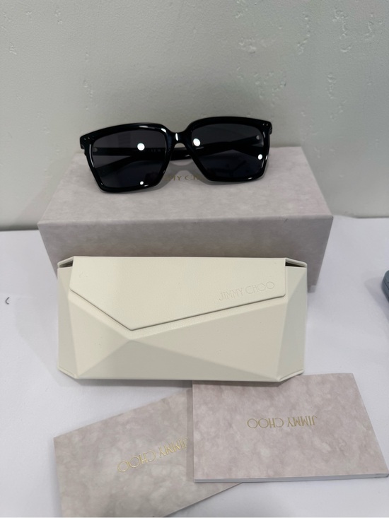 Jimmy Choo | Accessories | Jimmy Choo Black Oversized Square Sunglasses ...